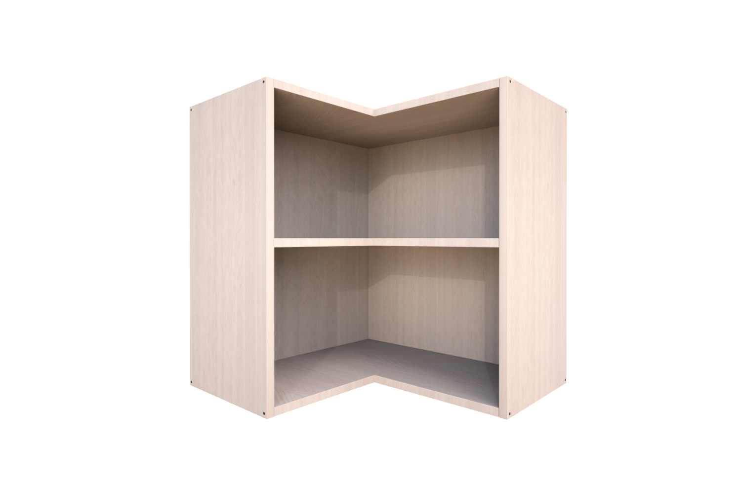 Kitchen L Shape Corner Wall Unit - 70cm Height - 33cm Depth | EzzyDoors