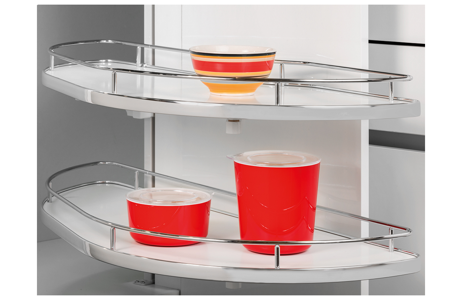 Sistema de Rincón Extraíble Lake para Mueble de Cocina - Acero | Ezzy