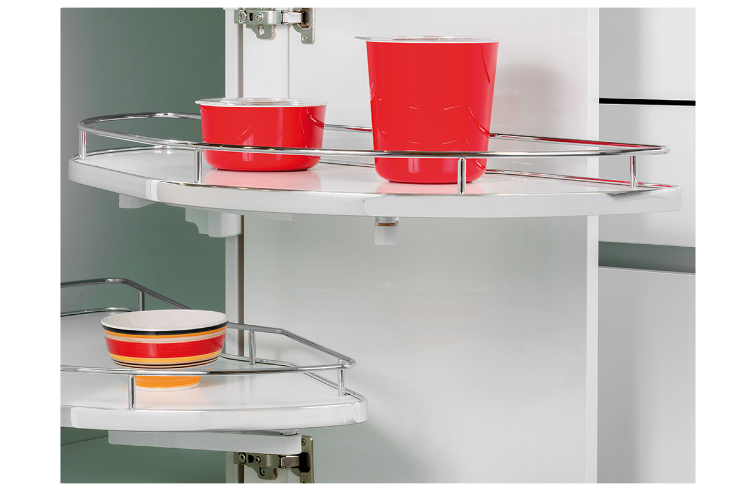 Sistema de Rincón Extraíble Lake para Mueble de Cocina - Acero | Ezzy