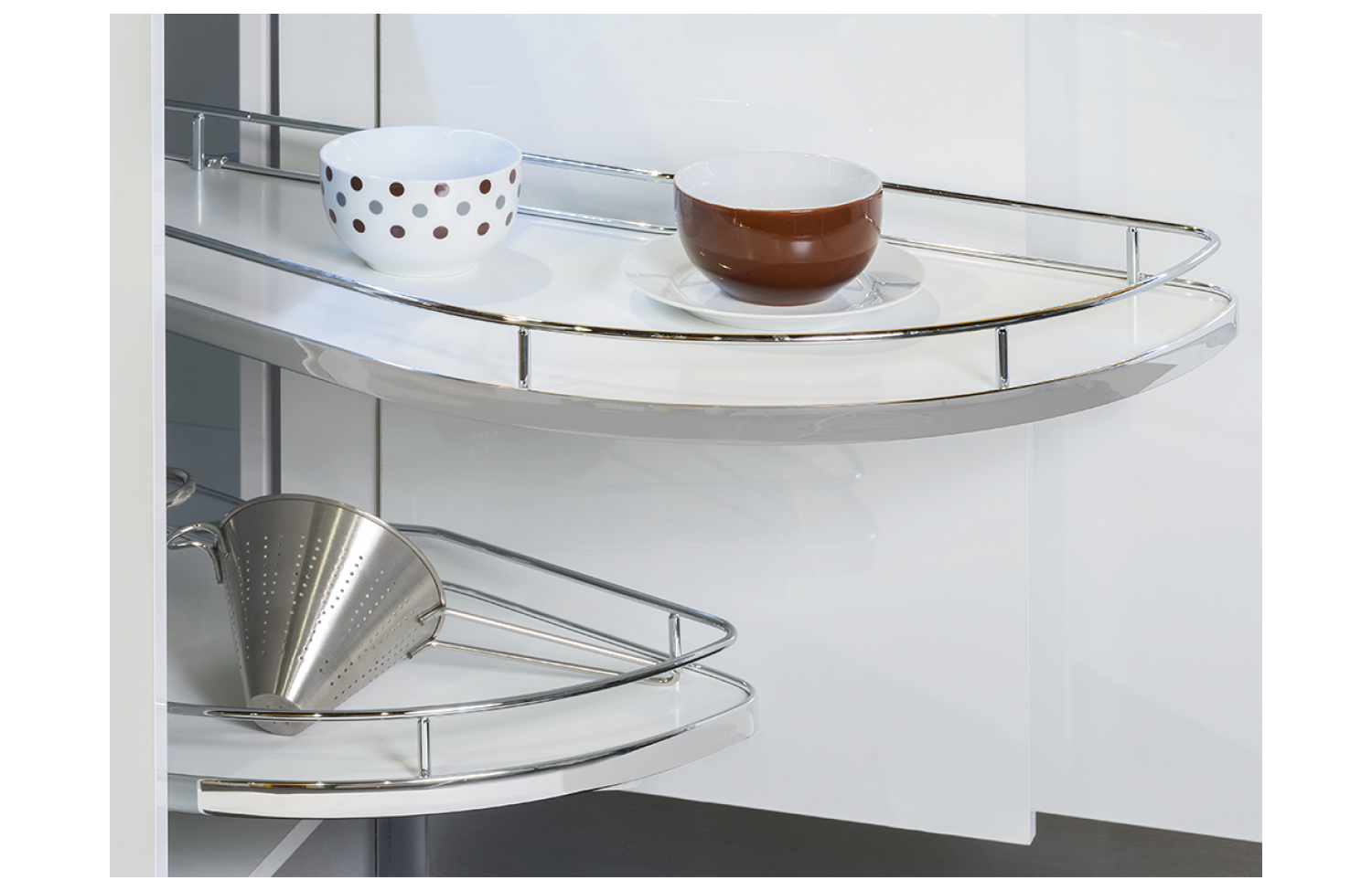 Sistema de Rincón Extraíble Lake para Mueble de Cocina - Acero | Ezzy